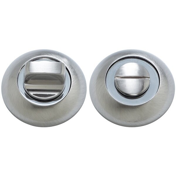 Ручка поворотная MARLOK A54-BK SN/CP, (никель-хром)