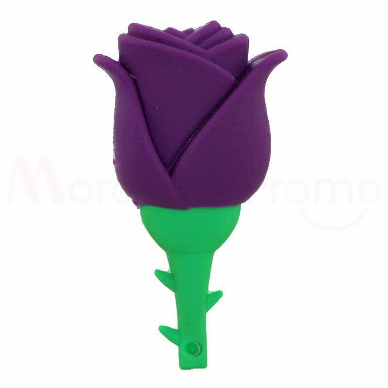 Подарочная флешка роза фиолетовая USB-накопитель 8 ГБ, USB 2.0