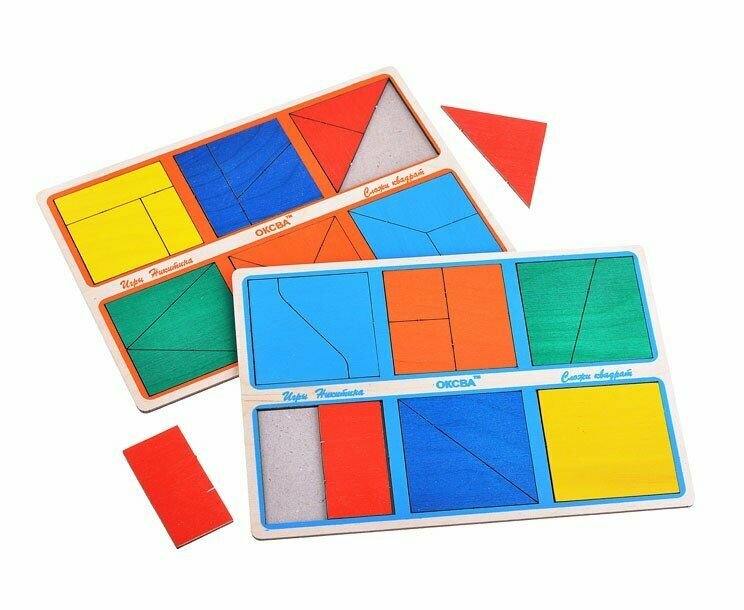 Рамка-вкладыш оксва Собери квадрат, 1 категория сложности