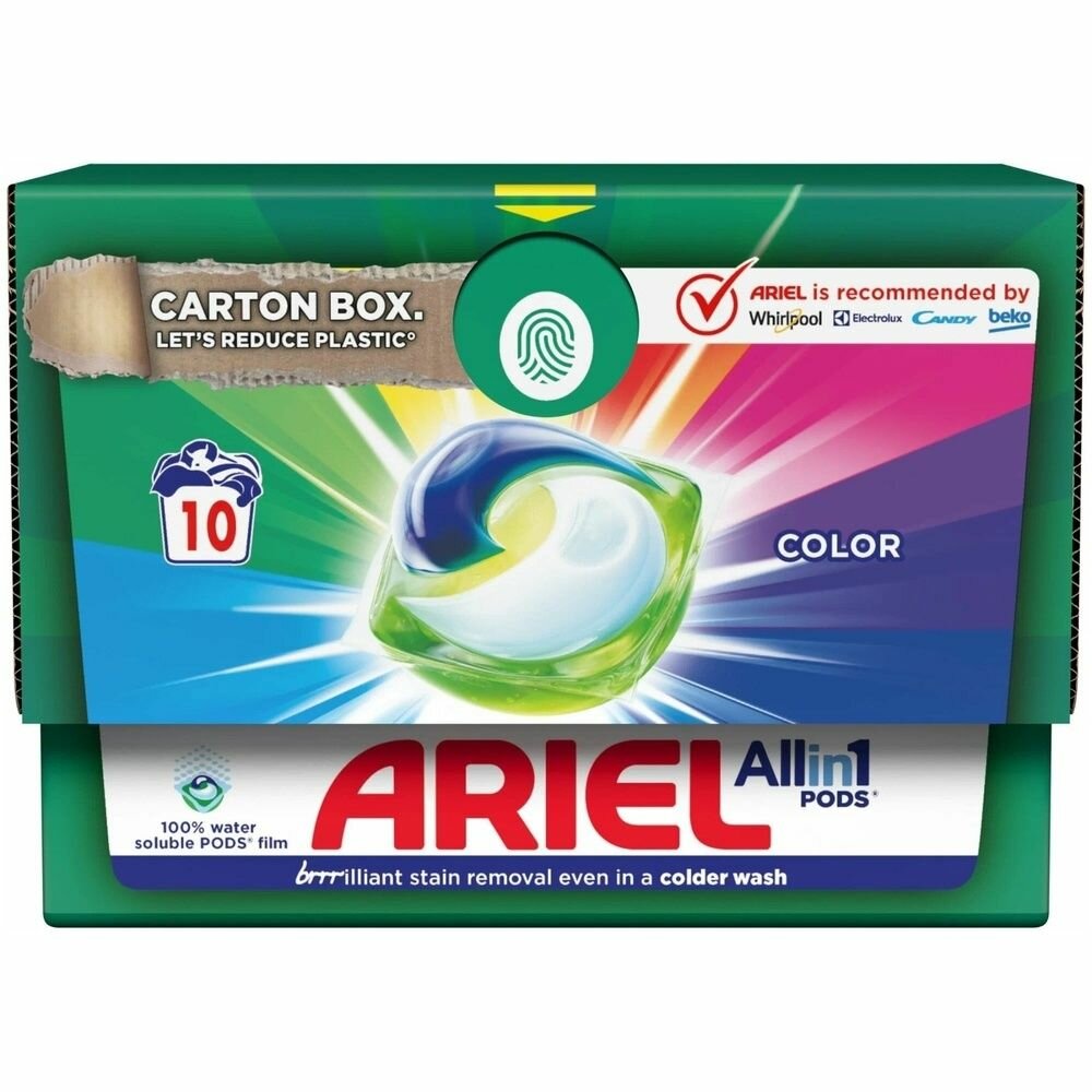 Капсулы для стирки Ariel все в 1, Color, 10 шт