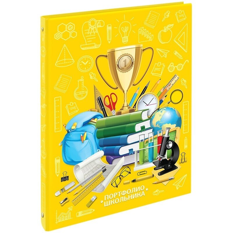Папка-портфолио дошкольника Пчелка вкладышей, универсальная, ламинированный картон, "Герб" (ПТШ-1-ГЕРБ)