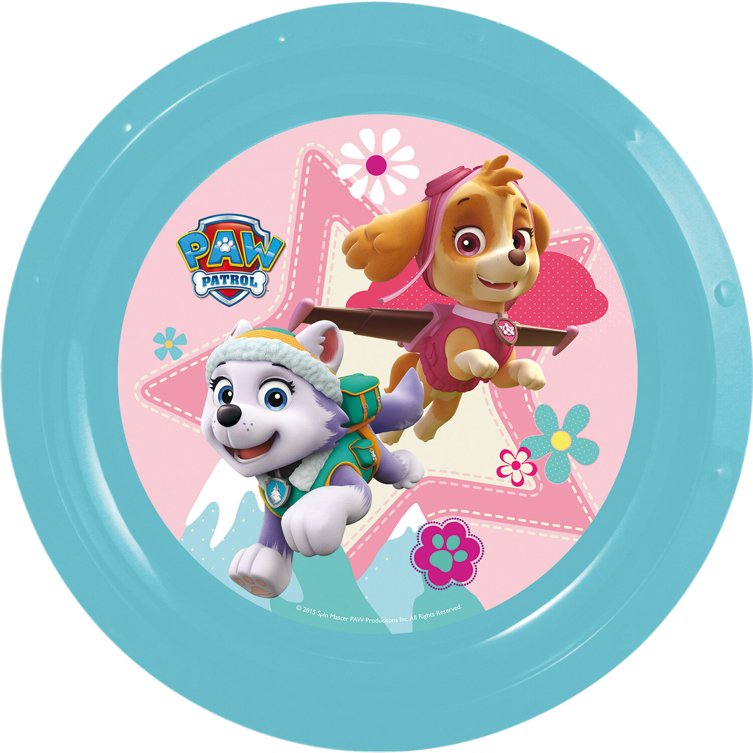 Детская посуда, Тарелка пластиковая. Щенячий патруль. Девочки, 23 см