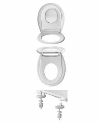 Сиденье для унитаза семейное взрослое и детское 2 в 1