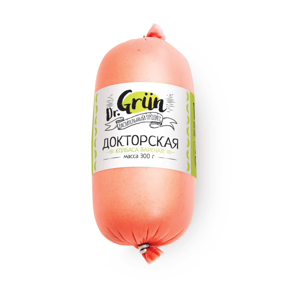 Колбаса растительная Dr.Grun "Докторская", батон, вес 300 г, 1 шт