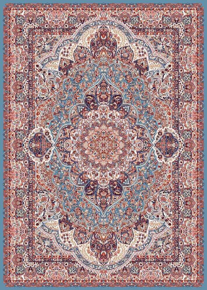 Ковер, Овал, Сине-серый, Красный, Белый, Бежевый, Темно-синий, Классический, Персидский, на пол, в гостиную, спальню, в ассортименте (160 см. на 230 см.)