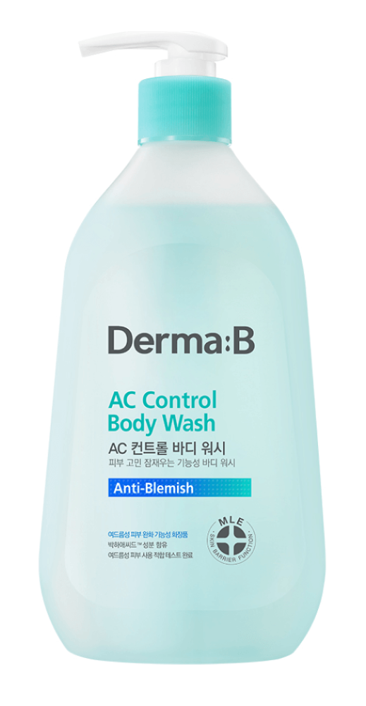 Ламеллярный гель для душа против воспалений Derma: B AC Control Body Wash, 420 мл