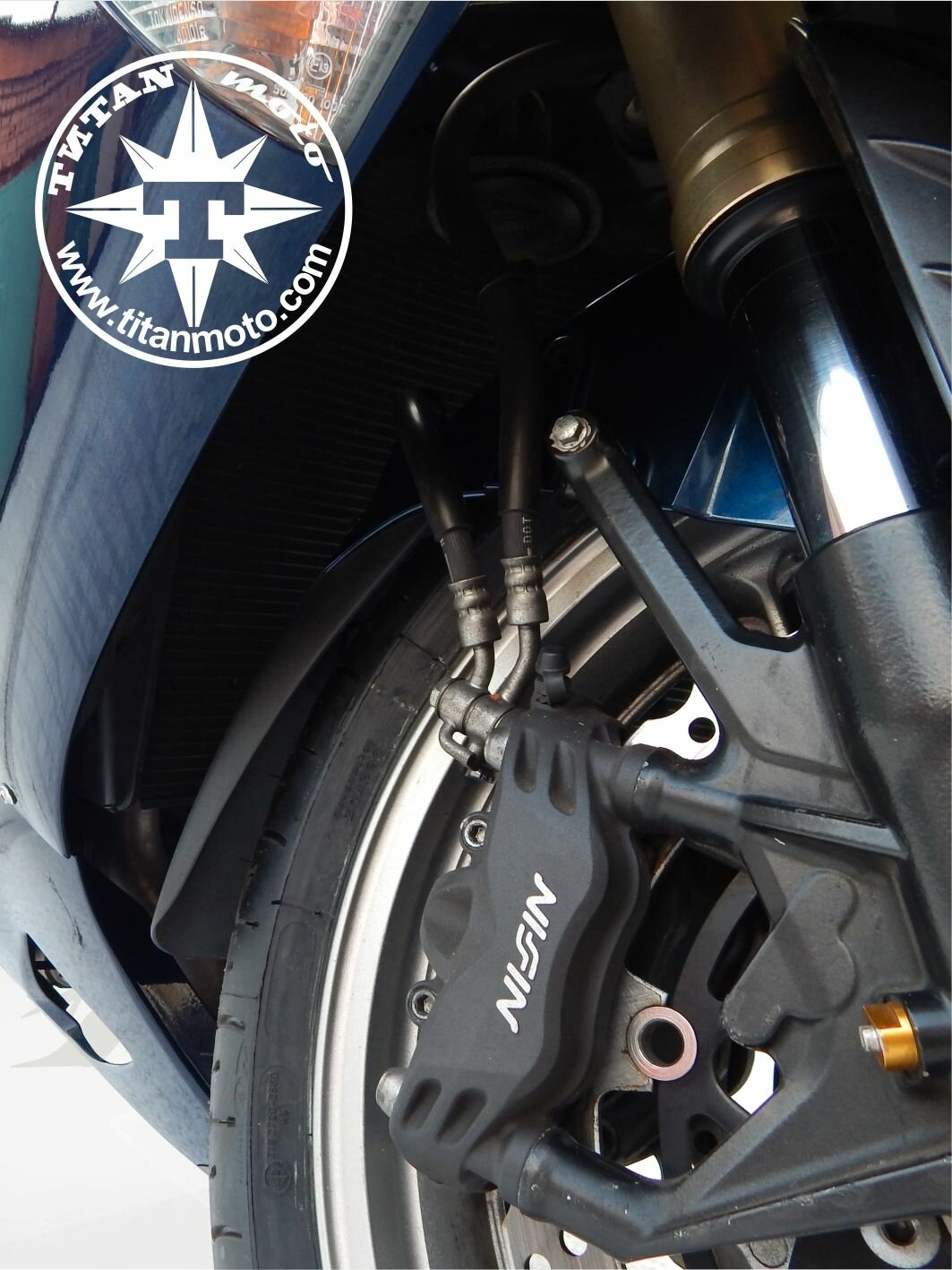 Удлинитель переднего крыла KAWASAKI ZZR1400 (2006 до н. в.) Титаn moto