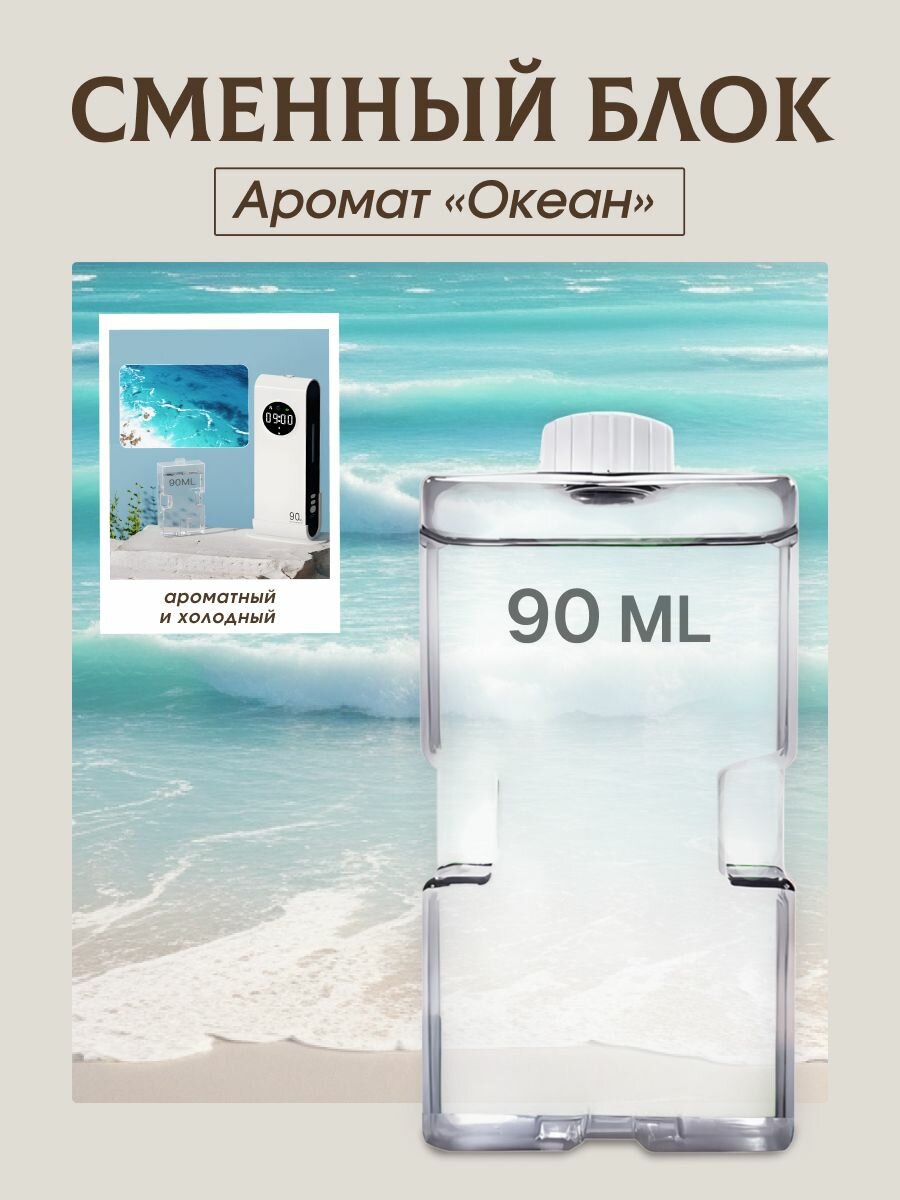 Сменный блок для аромадиффузора с ароматом океан, 90мл