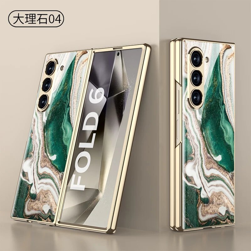Чехол для Samsung Galaxy Z Fold5, pattern 5, окрашенное стекло