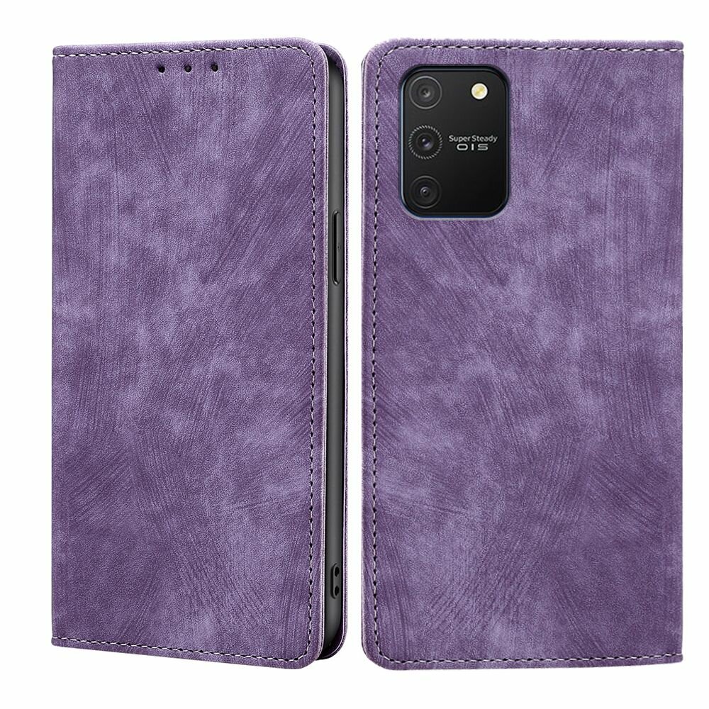 Чехол-книжка MyPads для Samsung Galaxy S10 Lite / A91 / Самсунг S10 Лайт / А91 мягкое прикосновение (фиолетовый)