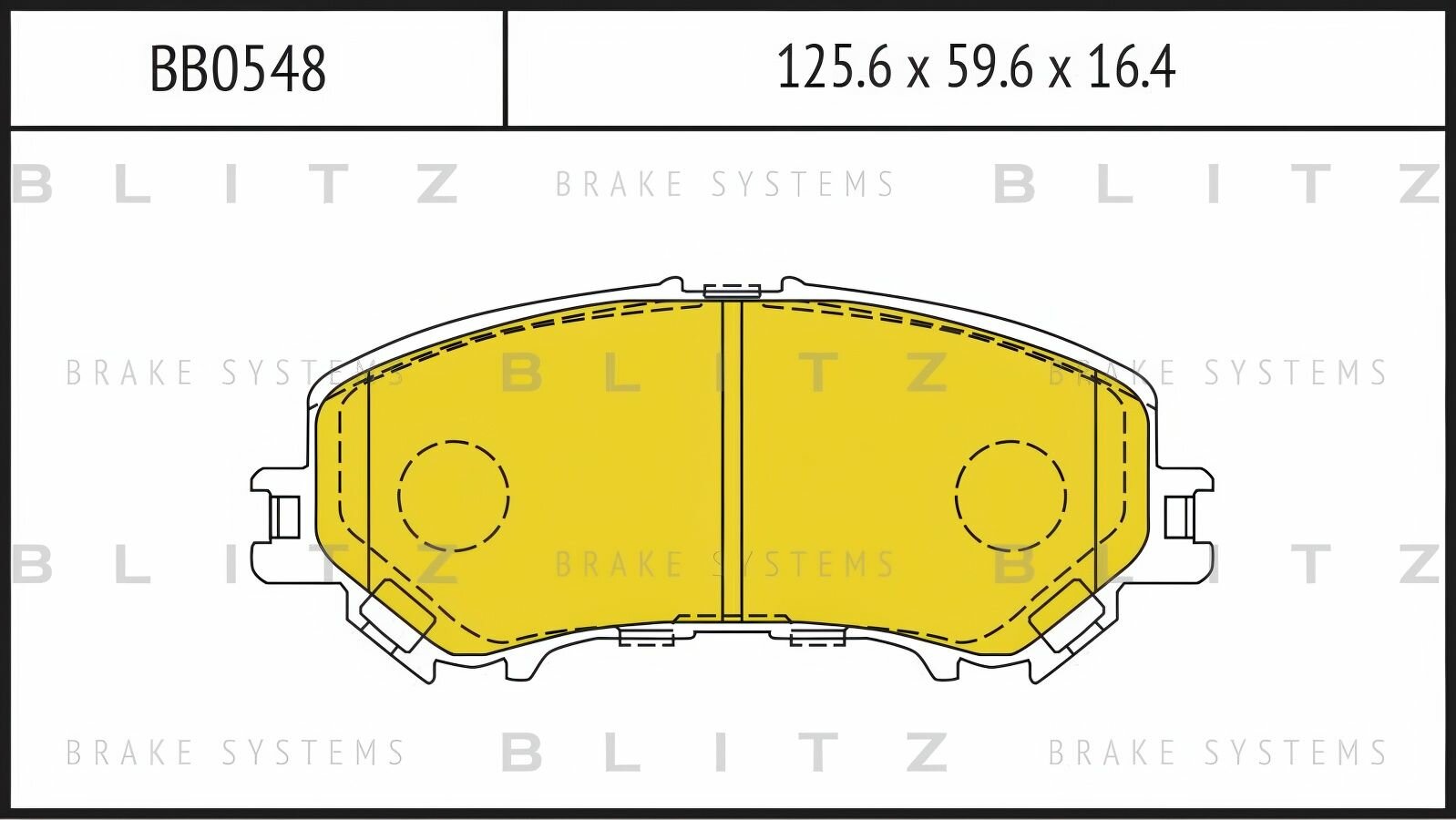 Тормозные колодки передние для Ниссан Х-Трейл, Рено Каджар BB0548 BLITZ