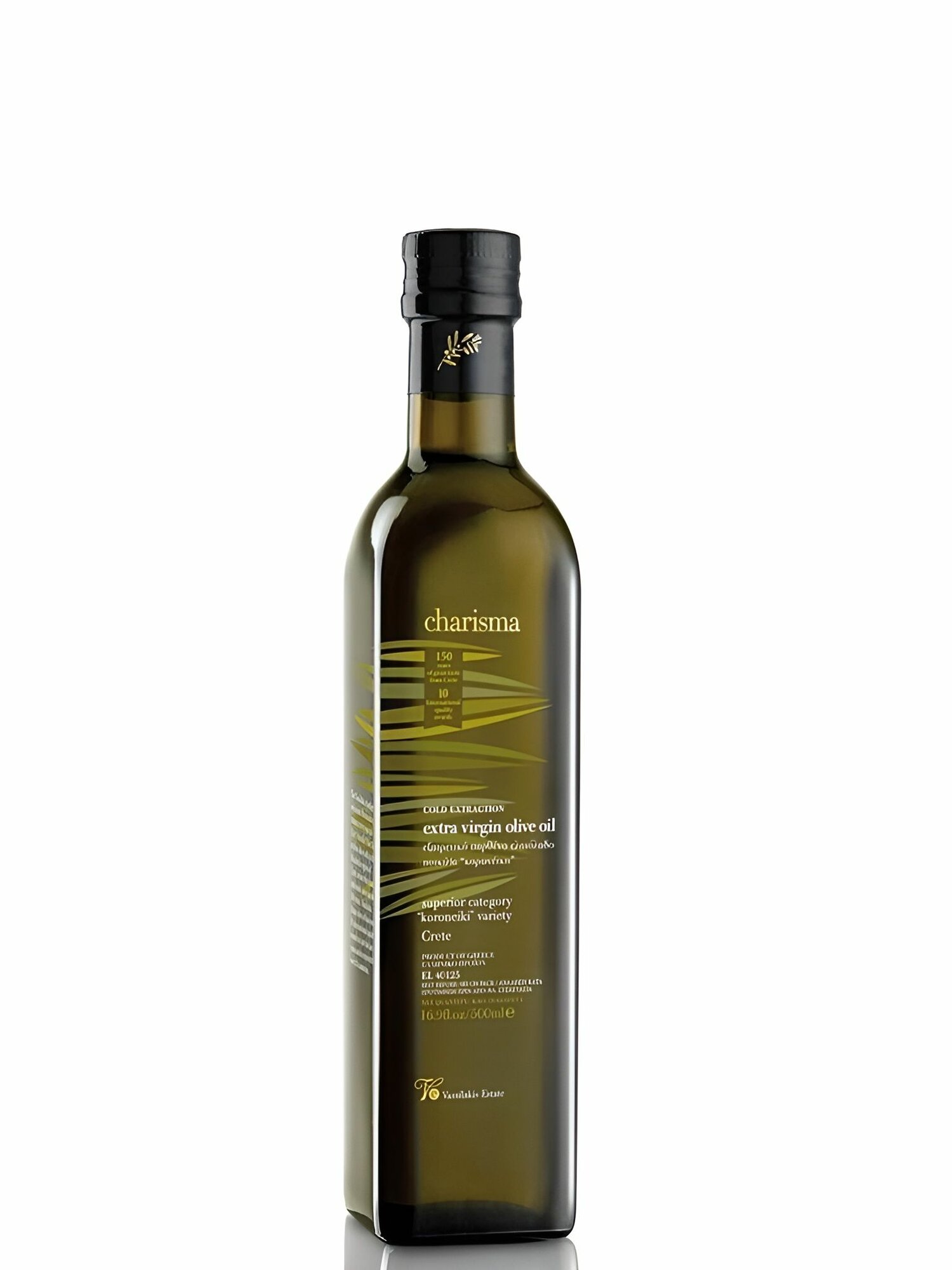 Масло оливковое Vassilakis Estate Charisma Extra Virgin, нерафинированное первого холодного отжима высшего сорта, Греция, 500 мл