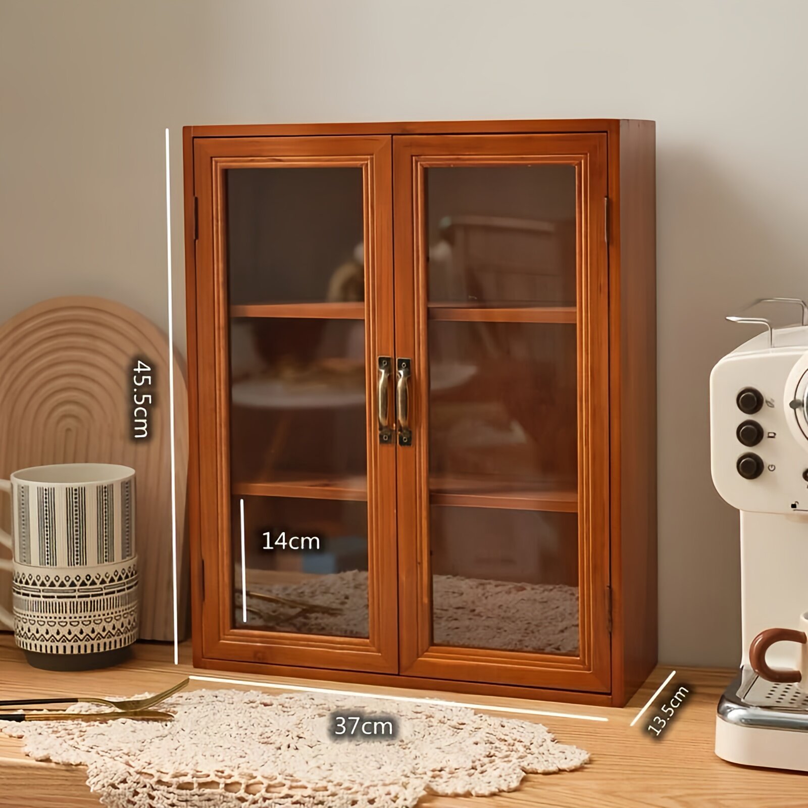 Витрина I340, для хамама, дачи, общественных мест, массив дерева, коричнево-красная