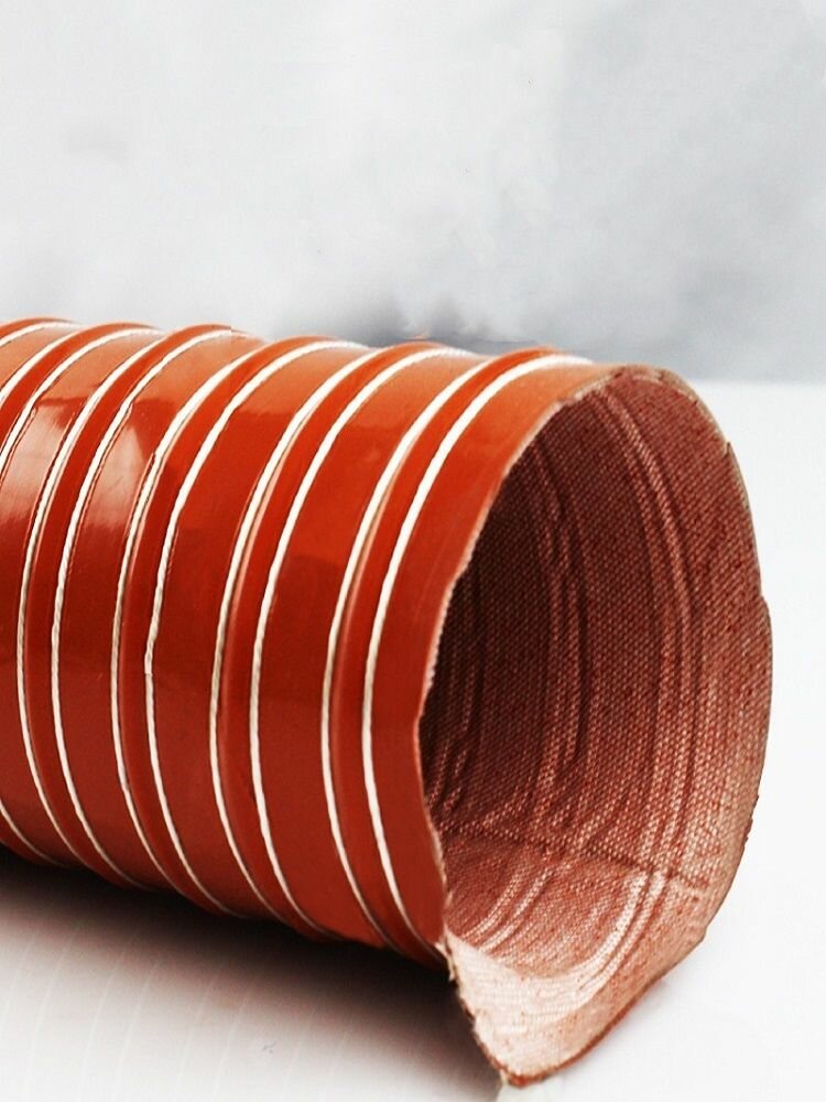 Диаметр воздуховода 89-180 мм красный термостойкий воздуховод длиной 1 м