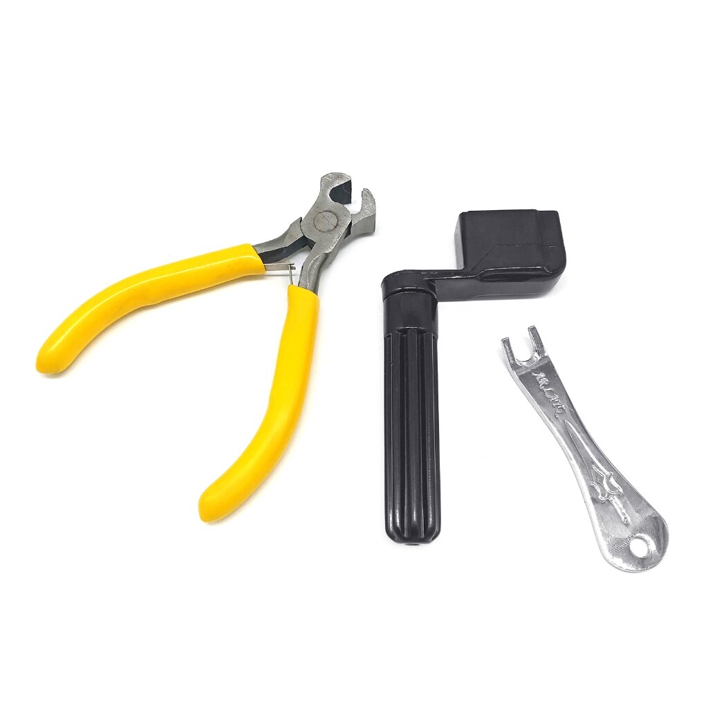 Набор из 3 частей, плоскогубцы для волочения проволоки + устройство для намотки струн + набор металлических отверток для струнных гвоздей