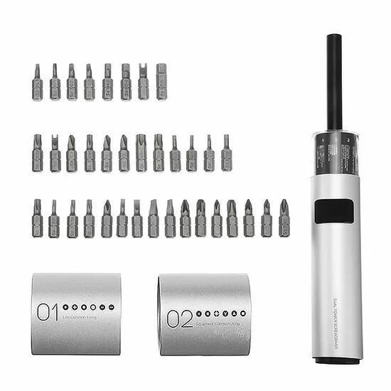 Отвертка электрическая Xiaomi Wowstick SD 36 in 1 Screwdriver Set (серебро)