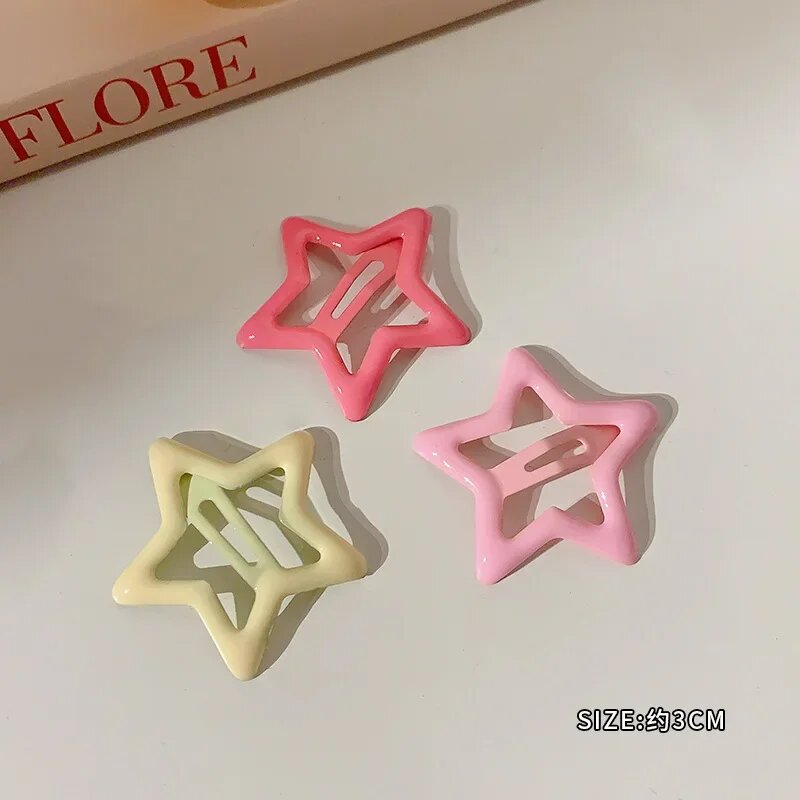 Заколки для волос звездочки, 3шт, Цвет: 3PCS