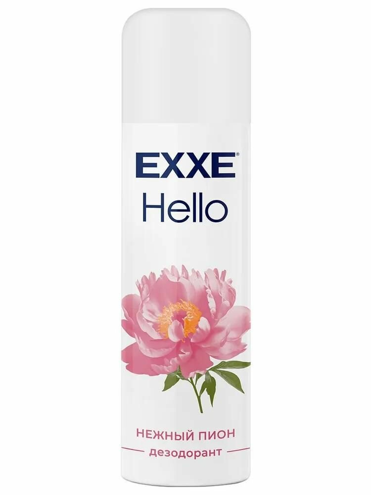 Дезодорант-антиперспирант EXXE Hello Нежный пион, 150 мл, спрей, женский