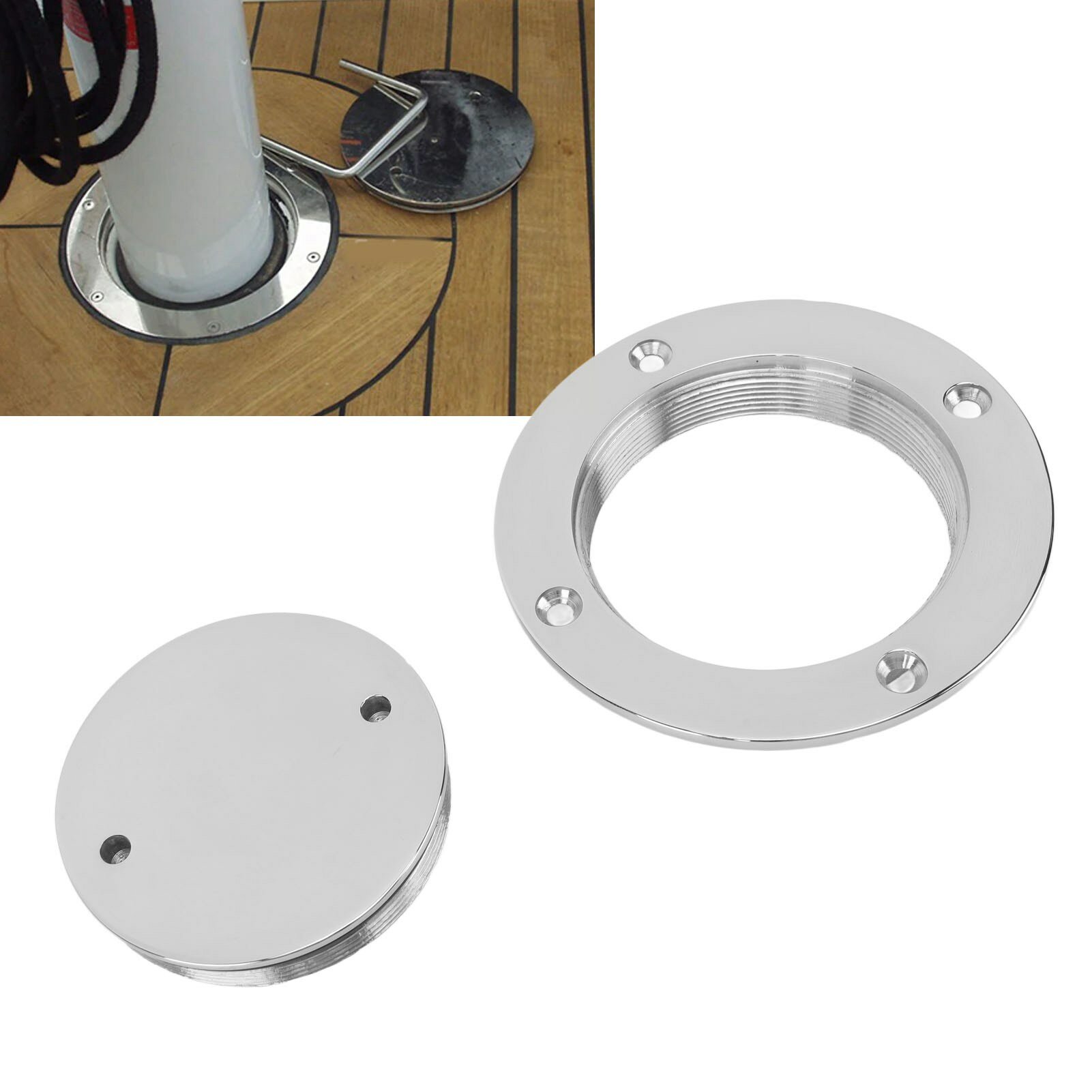 Крышка люка палубы морского класса, нержавеющая сталь 316, крышка люка круглой палубы, крышка люка для яхты, лодки, 3 дюйма (1351SA)