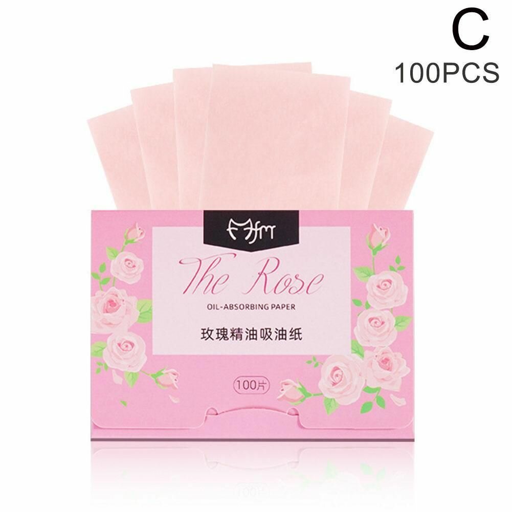 Портативная впитывающая масло бумага для контроля жирности и макияжа,/100 шт