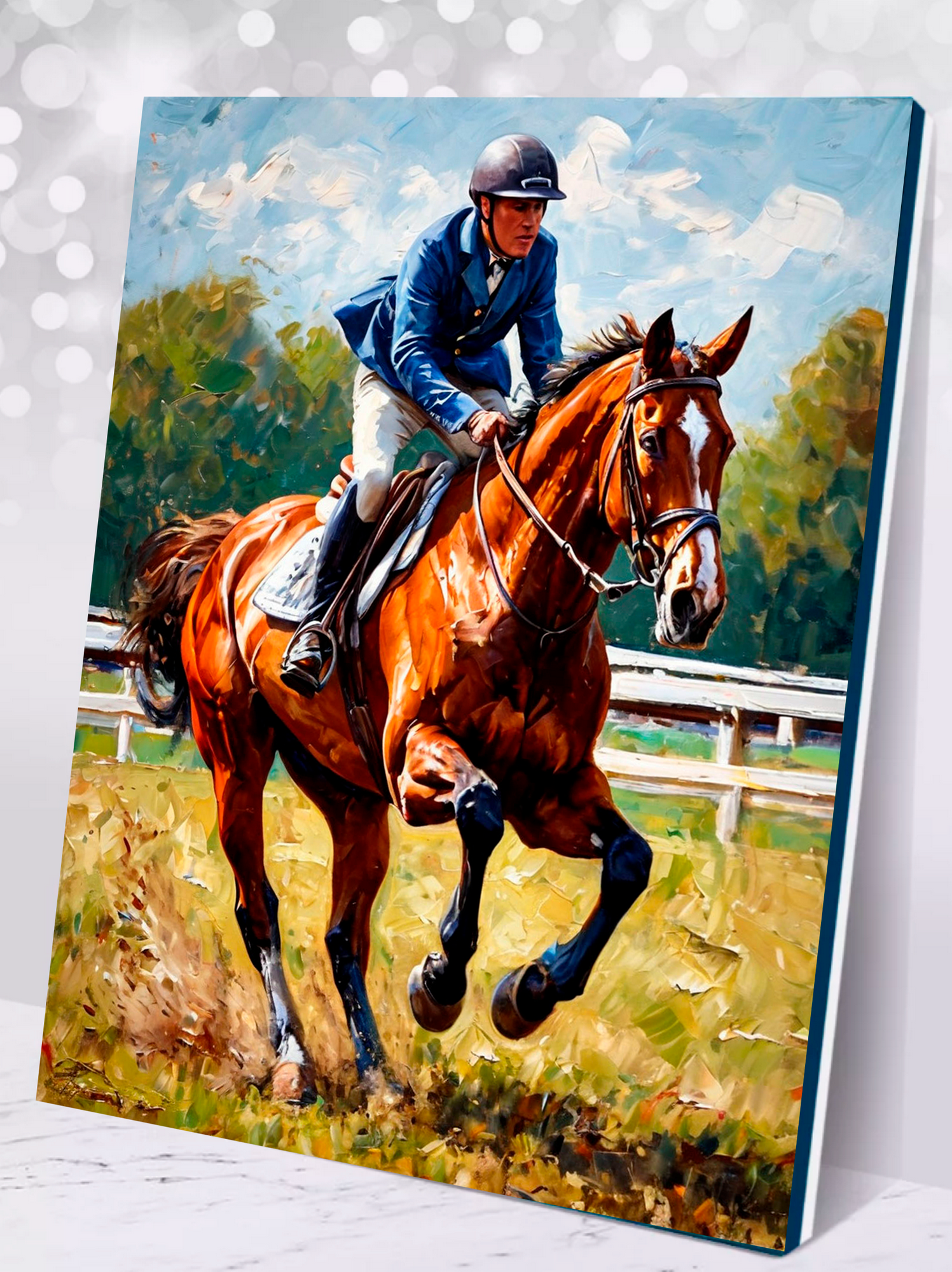 Картина по номерам Конкур 40х50 см, хлопковый холст на подрамнике, акрил, АртТойс