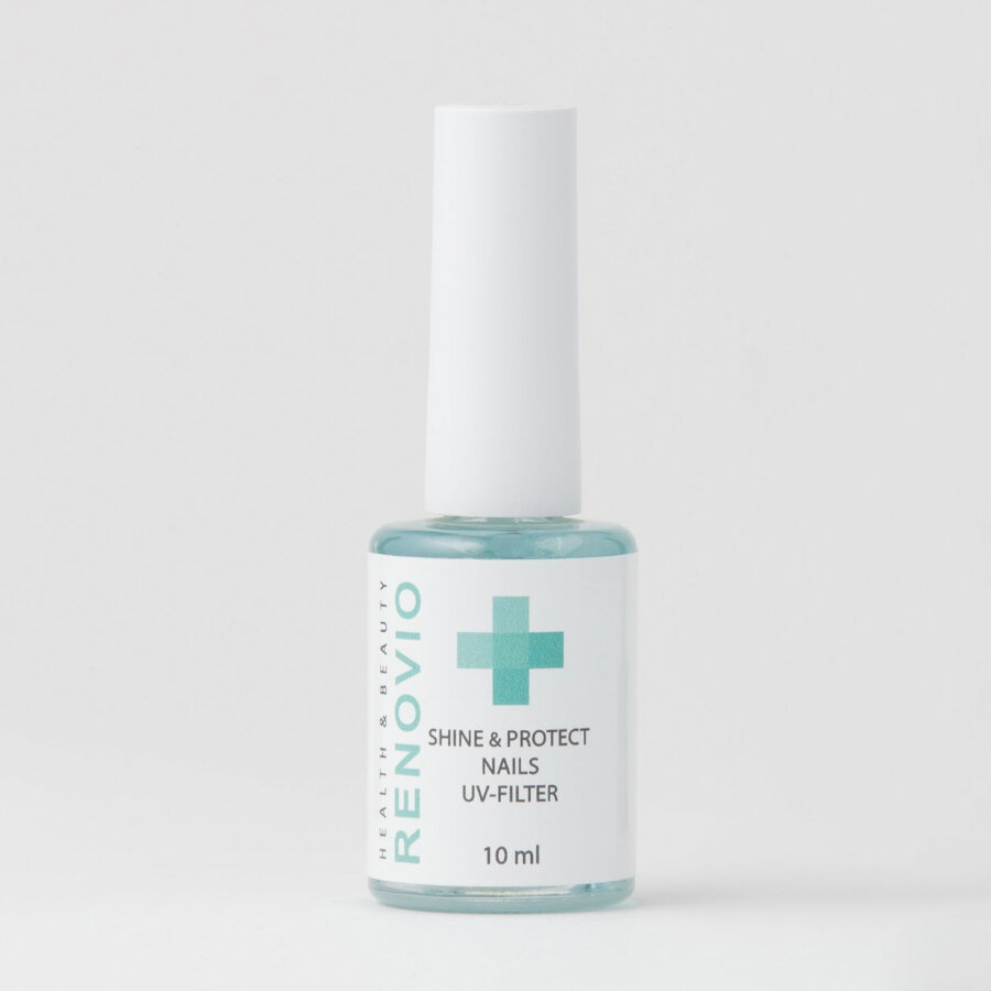 RENOVIO, Лак для ногтей shine&protect nails uv-filter, 10 мл