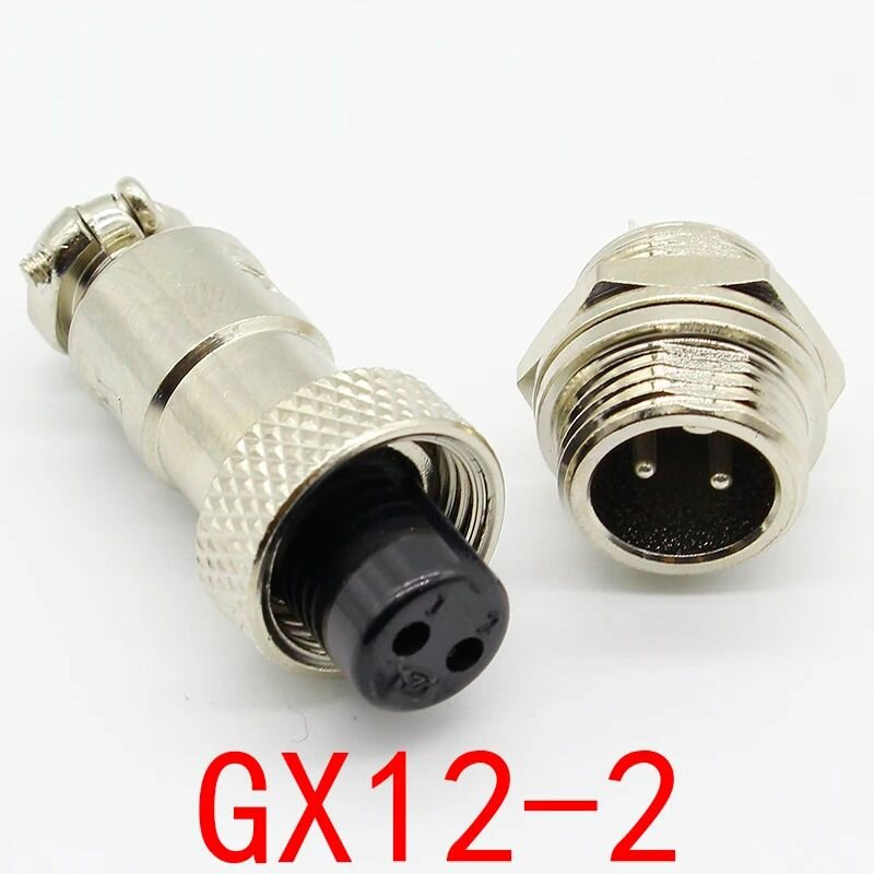 1 шт. GX12 2-контактный разъем типа «папа-мама» 12 мм, разъем для панели проводов, авиационный разъем L88 GX12, круглый разъем, гнездо