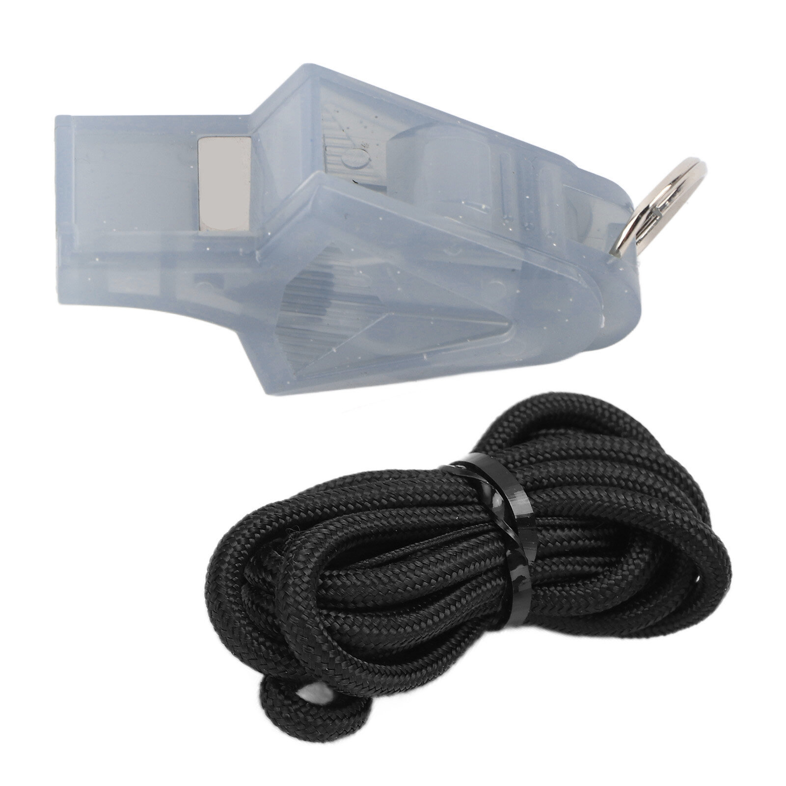 Свисток судьи. Прочный, долговечный, с четким и громким звуком. Портативный свисток для соревнований и спорта. Серый.