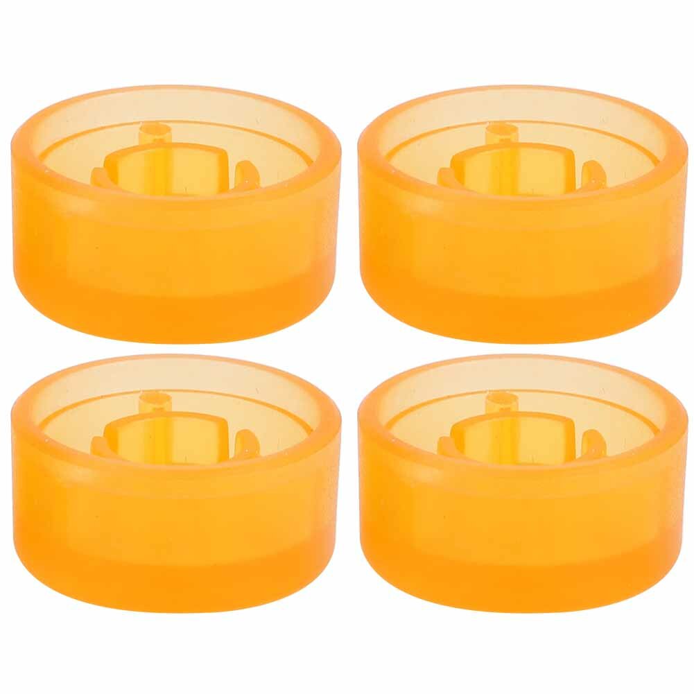 4шт Пластиковая Педаль Эффектов Электрогитары, Ножная Ручка Для Ногтей, Аксессуары Для Музыкальных Инструментов (Оранжевый)