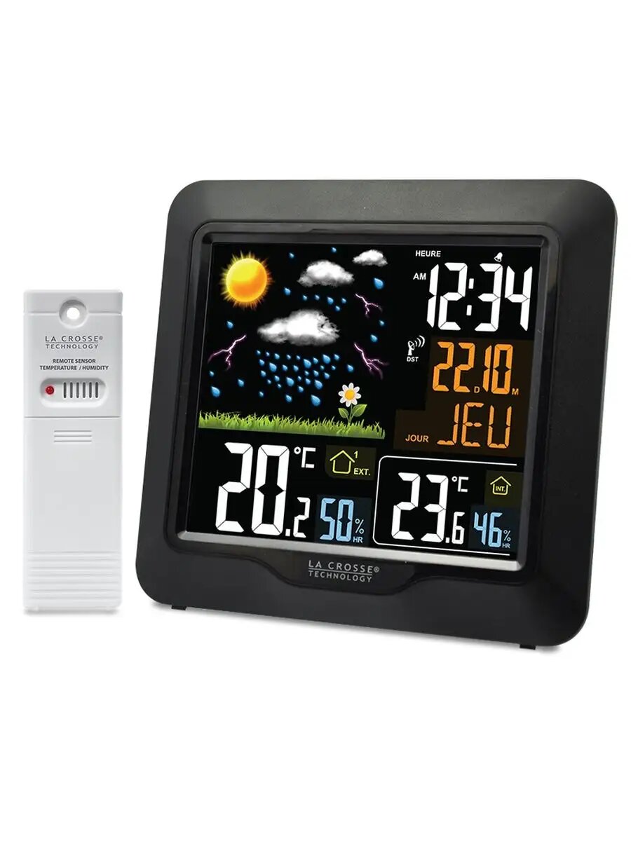 Погодная станция LaCrosse WS6820 Black с цветным экраном (термометр, гигрометр, USB-порт)
