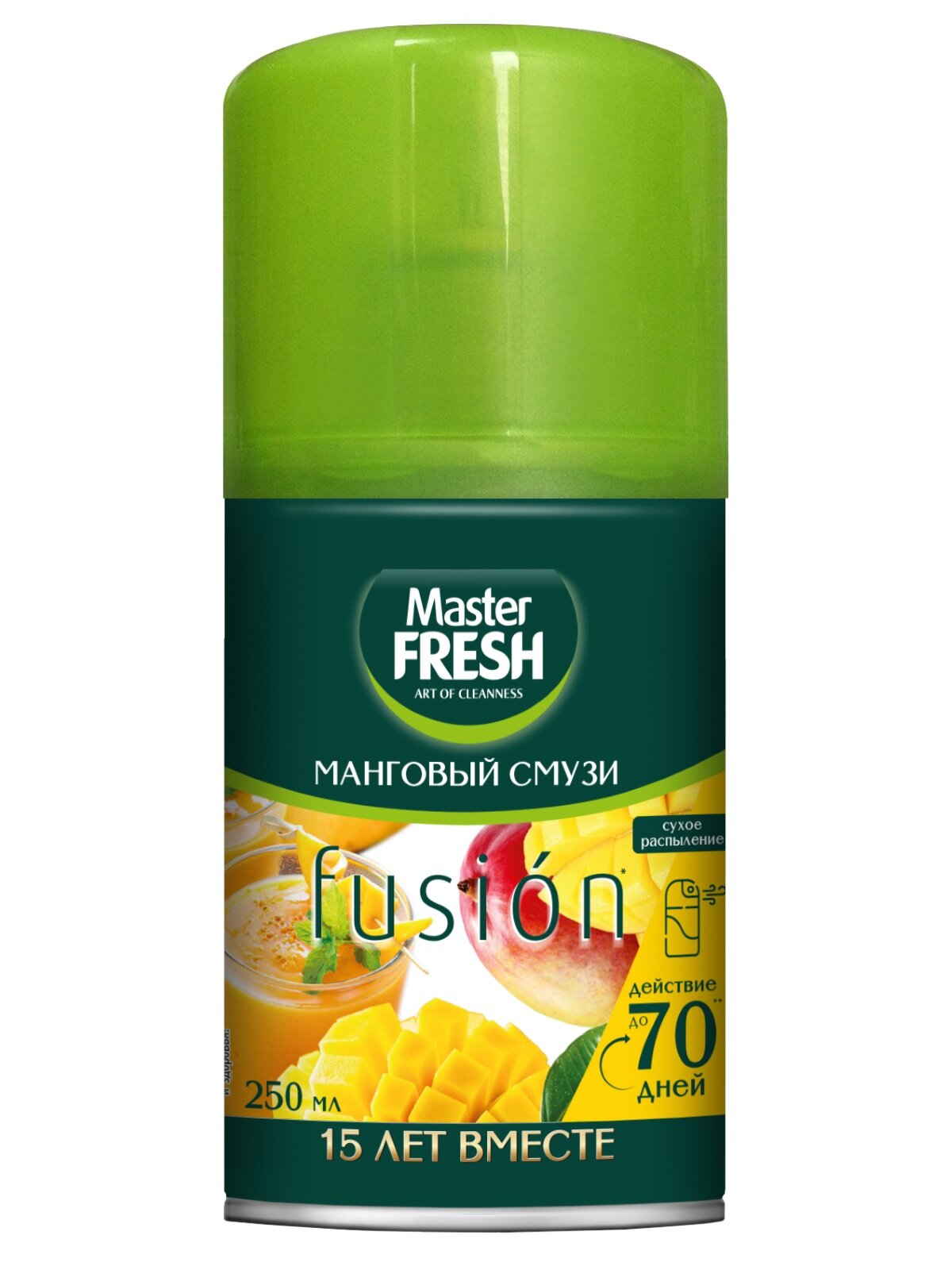 Освежитель воздуха Master Fresh Gold Сменный баллон Манговый смузи 250мл