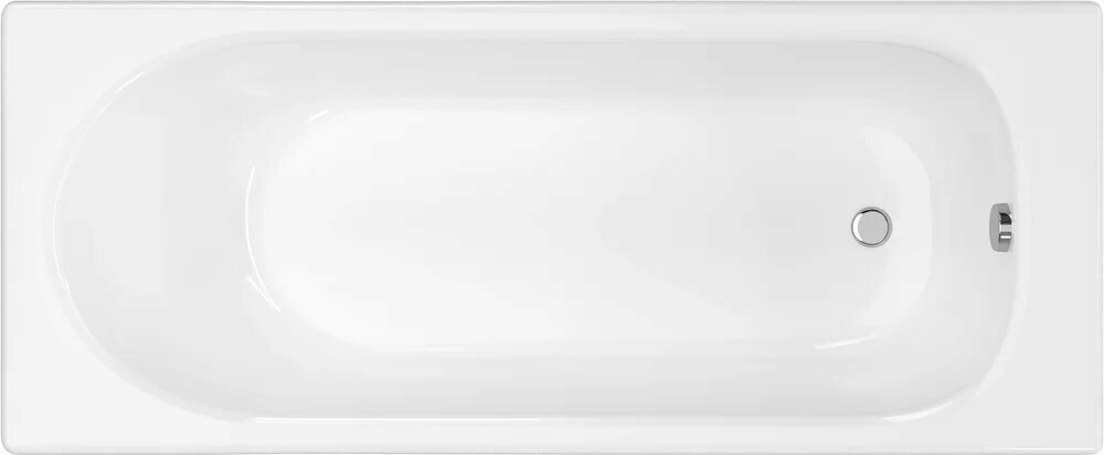 Чугунная ванна Jacob Delafon Soissons 170x70, на ножках, 158 л, встраиваемая, прямоугольная, белая, глянцевая, в современном стиле