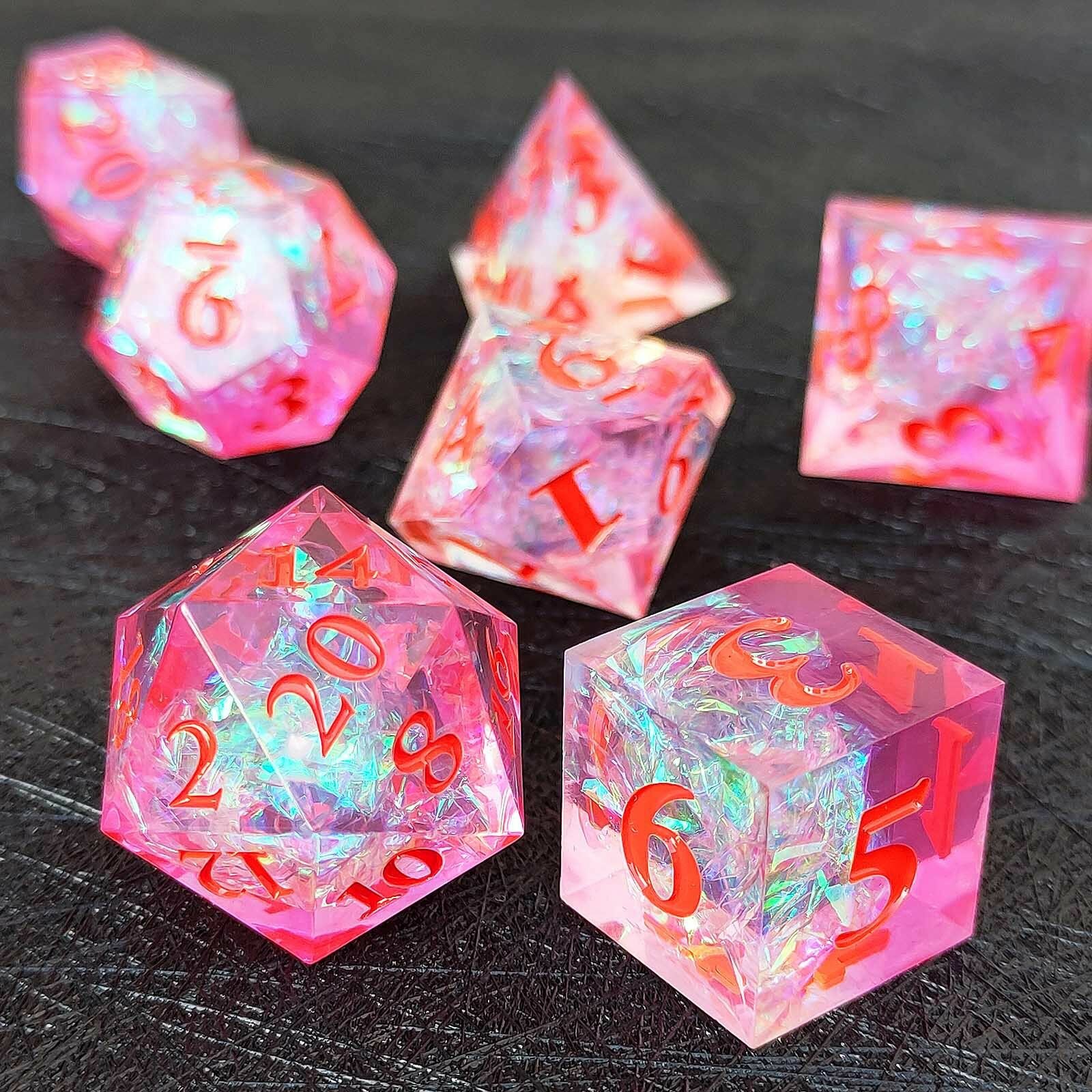 Набор кубиков из смолы DND Настольная игра Dungeons & Dragons COC Running Group TRPG Многогранник Ктулху D20 Набор кубиков