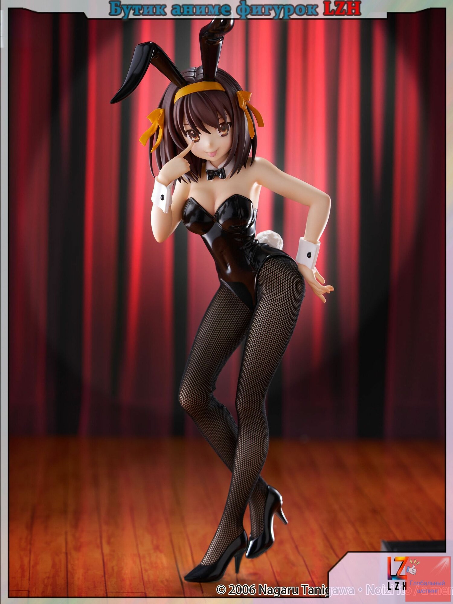 Аниме фигурка FuRyu BiCute Haruhi Suzumiya из The Melancholy of Haruhi Suzumiya в костюме кролика 26 см