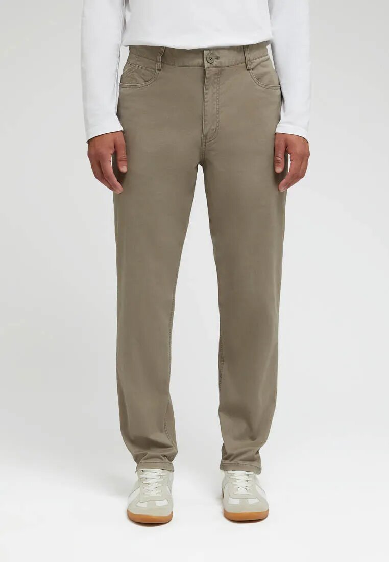 Брюки прямого кроя из хлопка