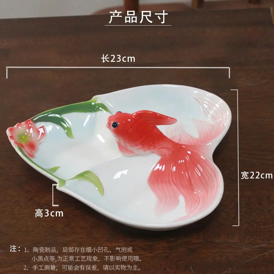 Керамическая тарелка Koi Grid Plate