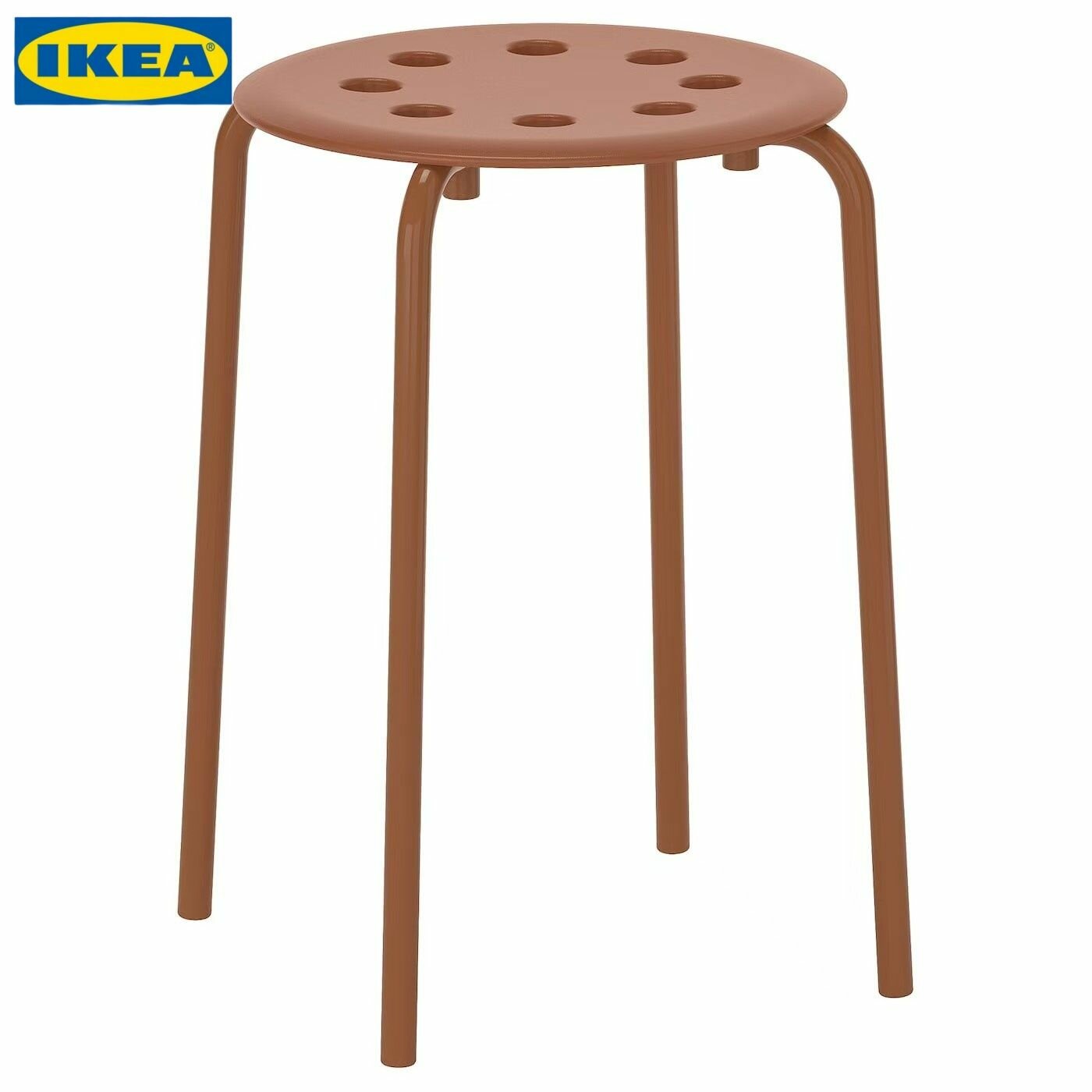 IKEA MARIUS Стул, красновато-коричневый, 45 сантиметров