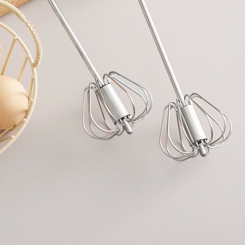 Яйцо взбиватель из нержавеющей стали ручной полуавтоматический бытовой яйцо крем взбиватель инструмент яйцо смеситель