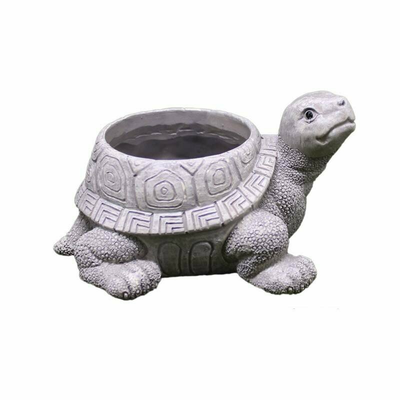 Resin animal planter with micro landscape scene for wedding and holiday gift