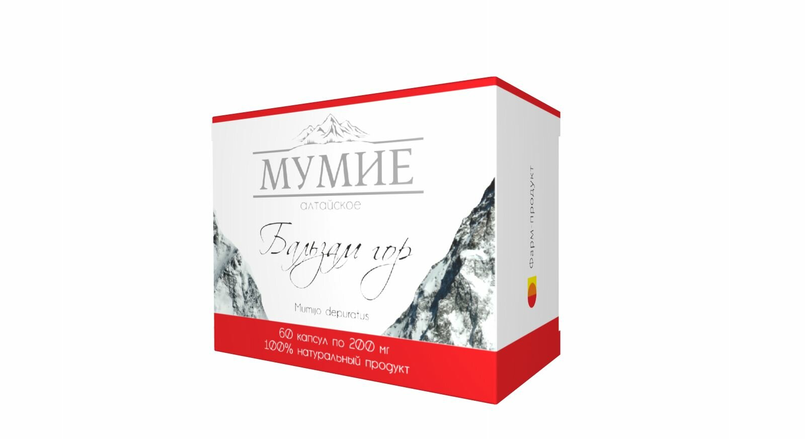 Биологически активная добавка Фарм-Продукт мумие алтайское, бальзам гор, 60 капсул