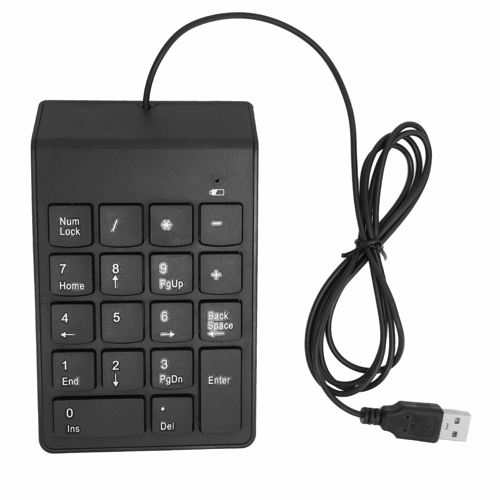 Цифровая клавиатура 18 клавиш USB 2.0 Plug and Play Эргономичный дизайн Портативный размер Нескользящая панель Широкая совместимость USB Numpad