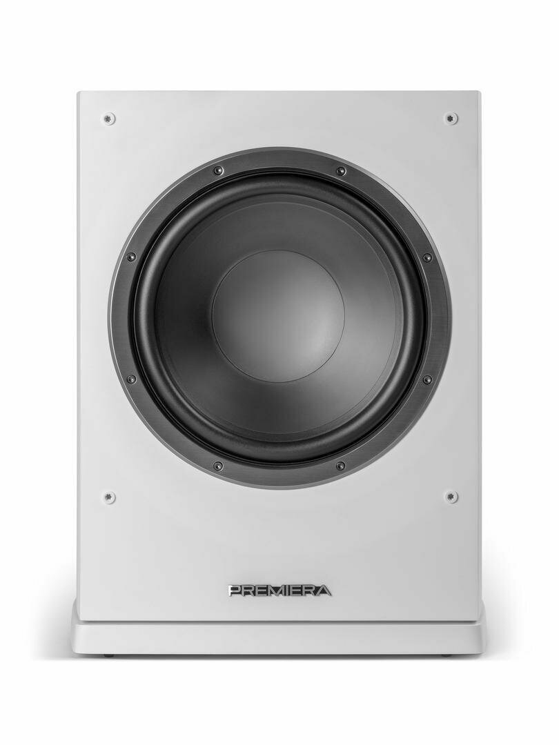 Сабвуфер активный Premiera Delta DS-10SA WT, для домашнего кинотеатра, 120 Вт, White