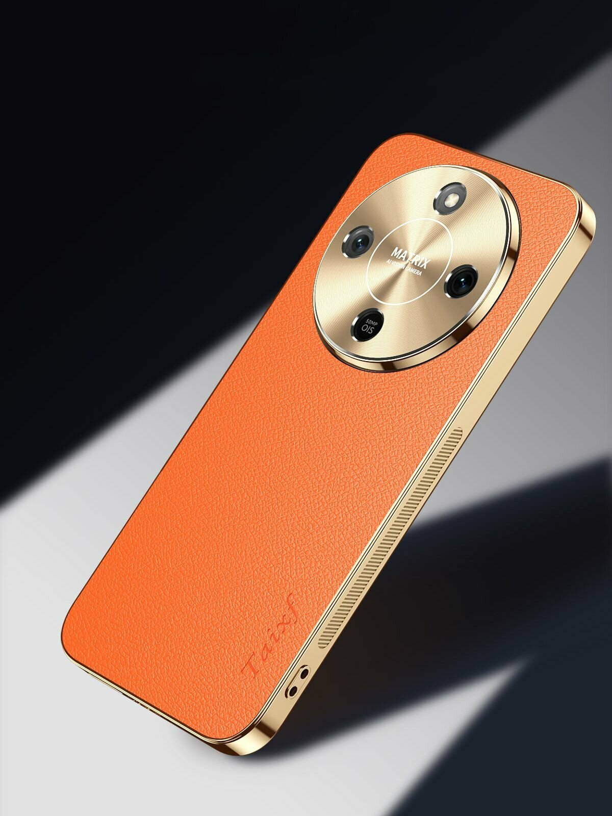 Роскошная кожа чехол для Honor X9d / Honor X9d 5G, c металлической защитой для камеры