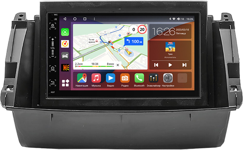 Штатная магнитола Renault Koleos I 2008-2016 Canbox H-Line 5513-RP-11-688-385 Android 10 (4G-SIM, 4/64, DSP, IPS)