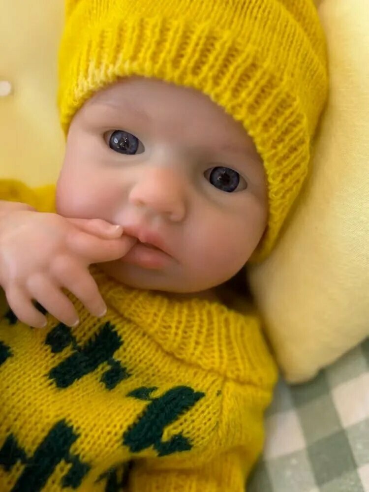 13 - дюймовый рисунок с силиконовой девочкой с открытым ртом