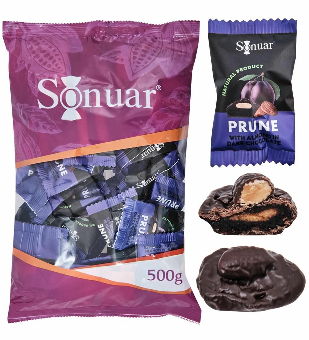 Чернослив с миндалем в шоколаде 500гр (Sonuar) A2189929