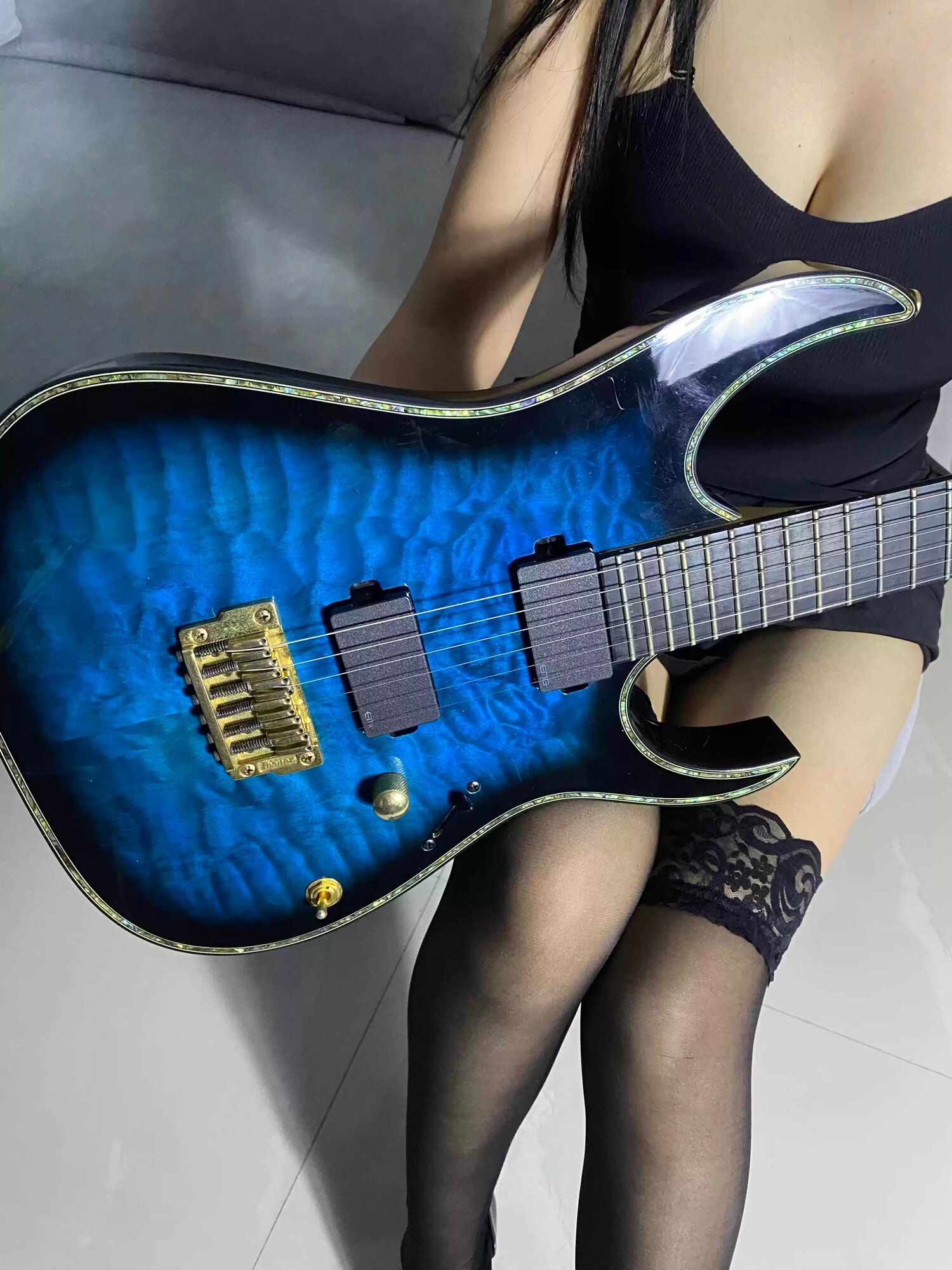 Электрогитара Ibanez RGAIX7FM TGF, серия Iron Label, 6 и 7 струн, для металла и рока