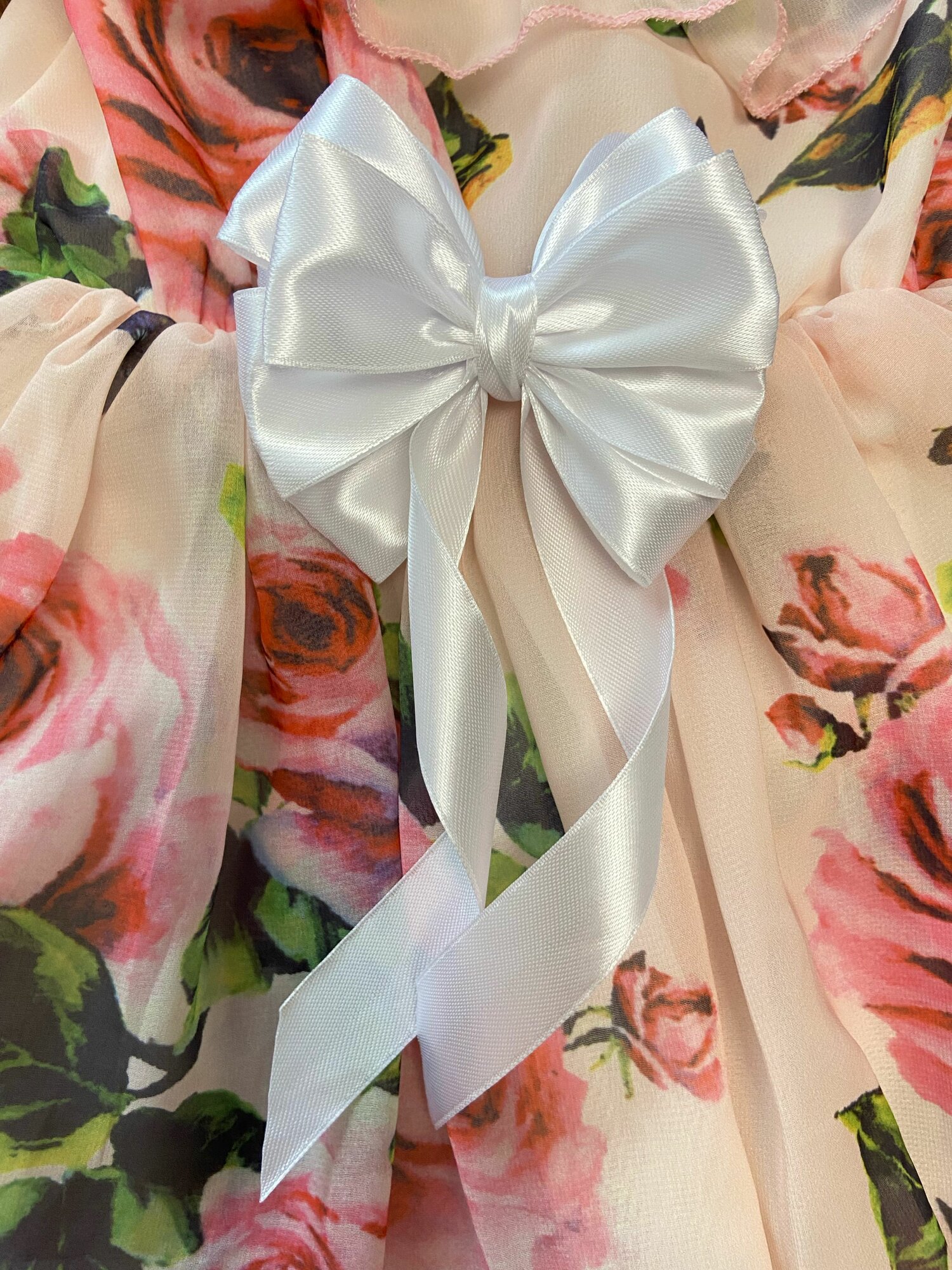 Бант для волос ручной работы на заколке-автомат, 1 шт, 22 см