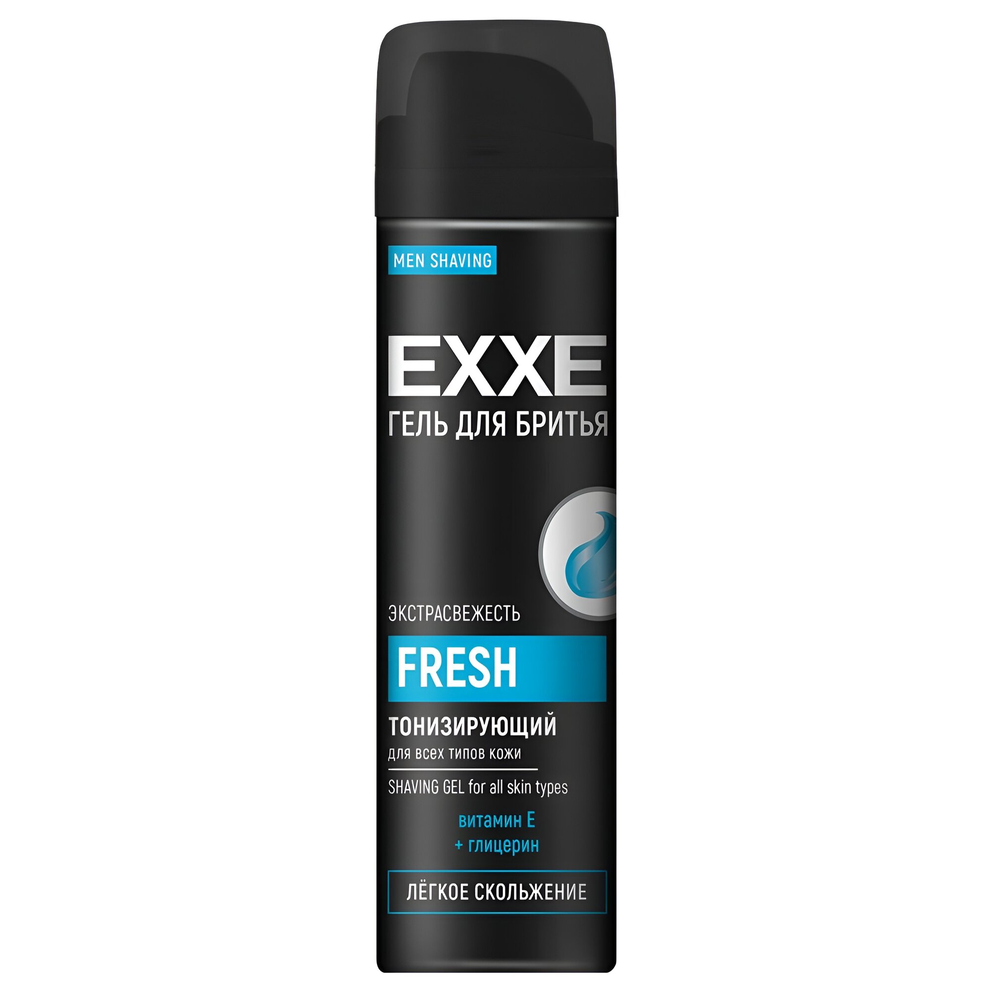 Гель для бритья "EXXE" Men Fresh, тонизирующий, освежающий 200 мл.