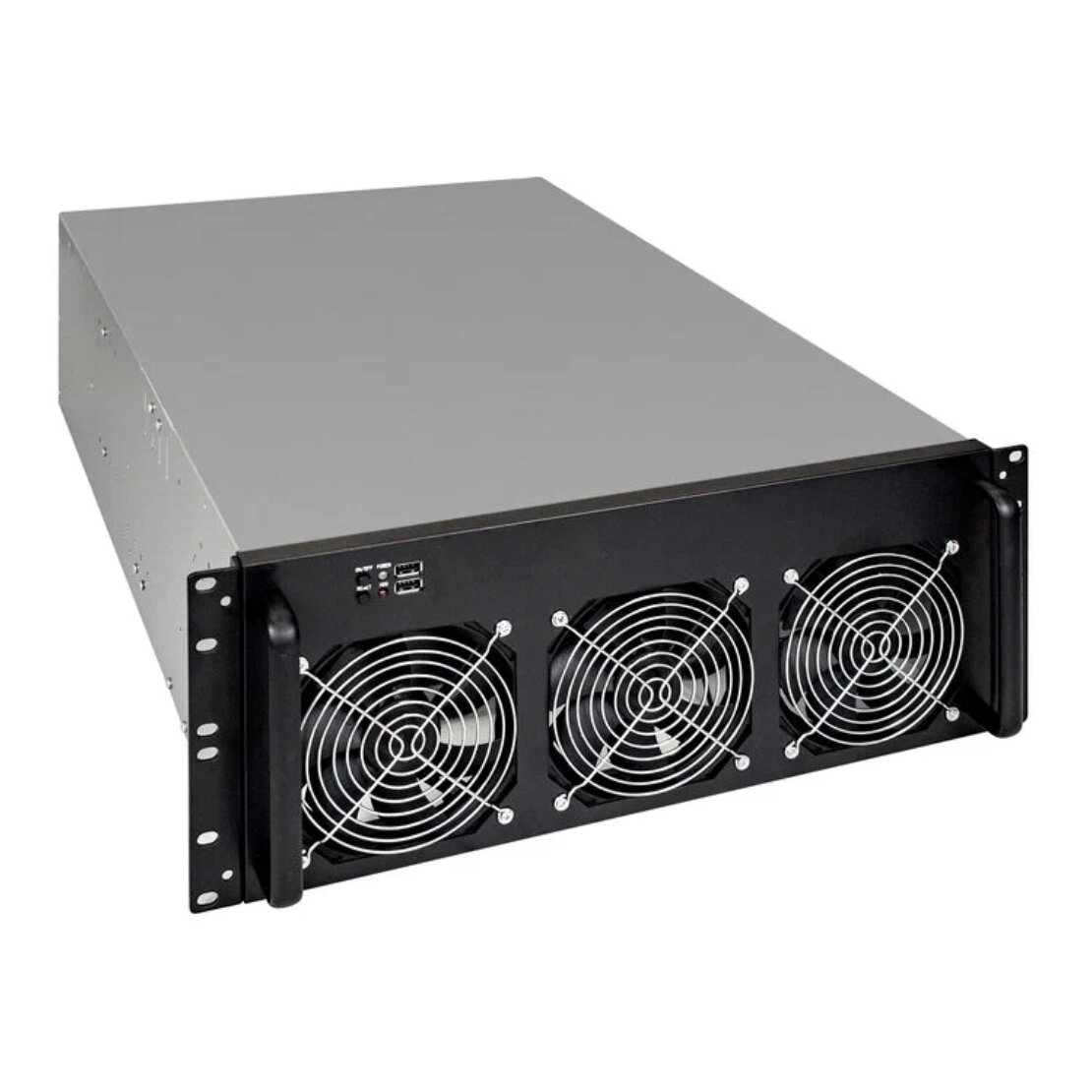 Корпус серверный Exegate Pro 8-650 w/o PSU, без БП, ATX, 4U, 2 × USB2.0, серебристый